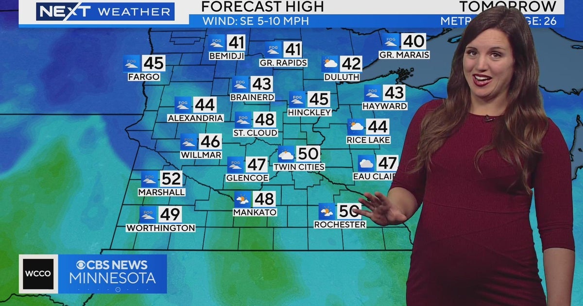 NEXT Weather: Foggy Friday night ahead of wet holiday - CBS Minnesota