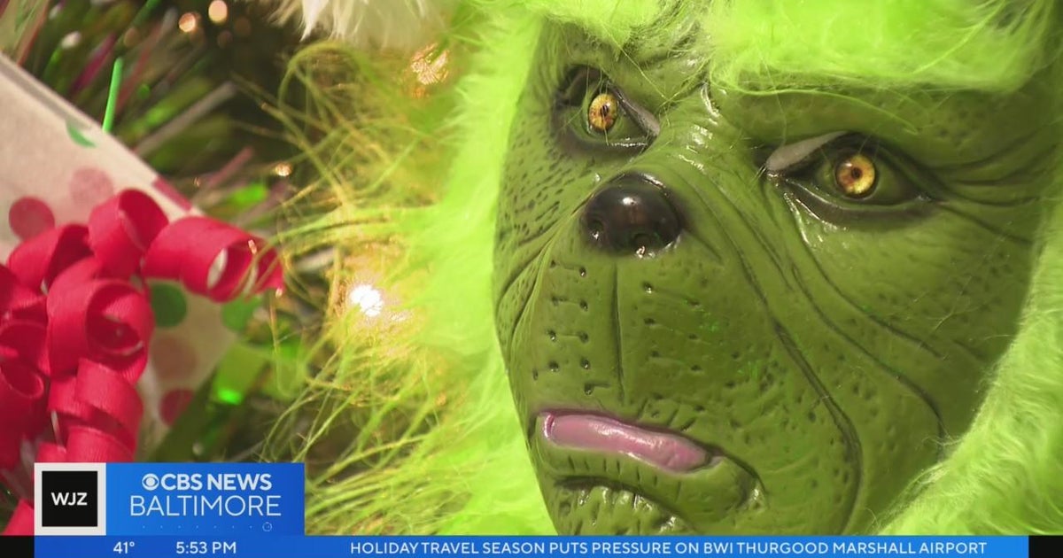 'Grinch Lady' spreads love for Christmas in Maryland - CBS Baltimore