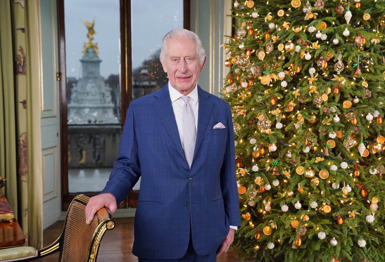 King Charles gathers with royal family, gives Christmas address urging ...