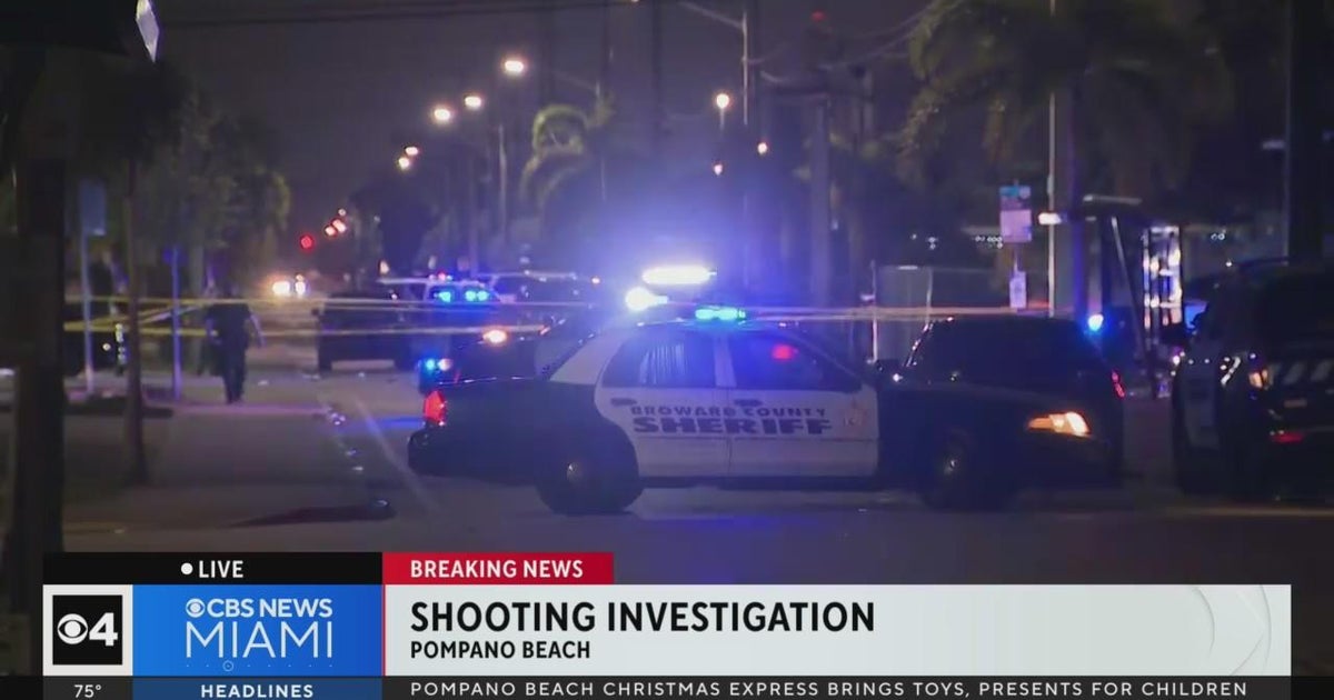 1 dead, 1 injured in Pompano Beach shooting - CBS Miami
