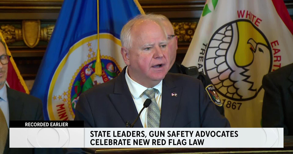 Gov. Tim Walz discusses Minnesota's new "red flag" law - CBS Minnesota