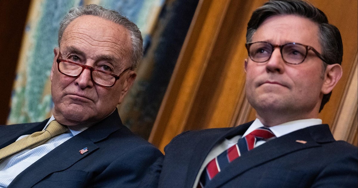 Schumer takes dig at Johnson for visiting border amid deal talks - CBS News