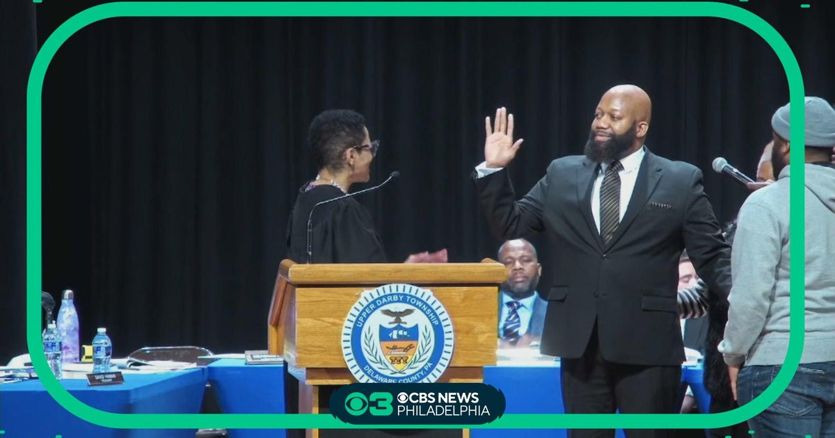 Ed Brown sworn in as Upper Darby mayor - CBS Philadelphia