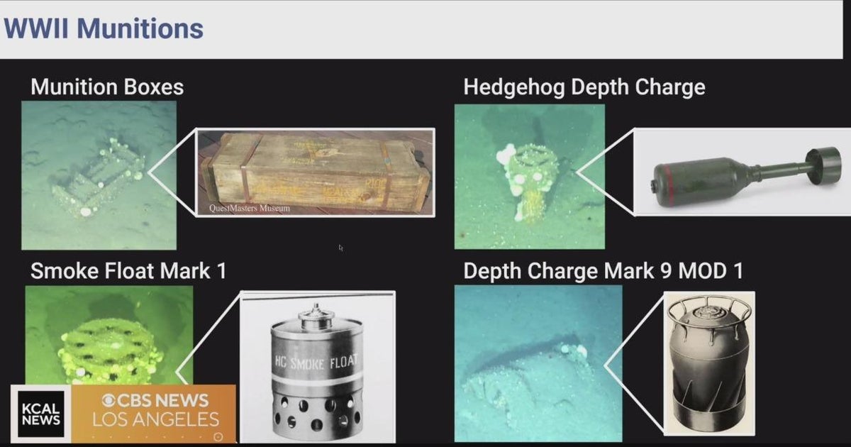 WWII-era munitions found at underwater dump site off LA coast - CBS Los ...