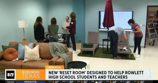 Rowlett High School offers Reset Room for students - CBS Texas