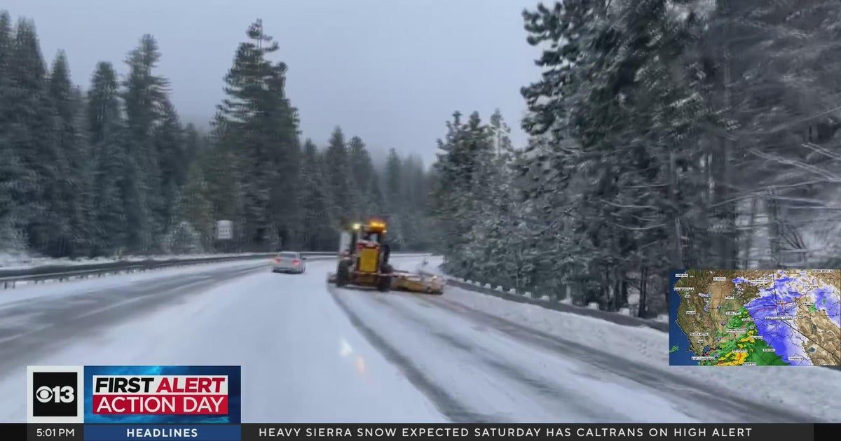 Winter storm brings heavy snow to the Sierra - CBS Sacramento