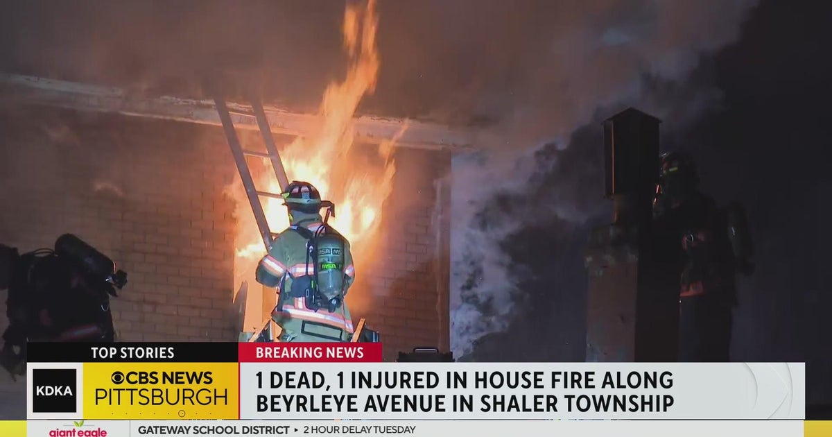 One person killed, another injured in Shaler Twp. house fire - CBS ...