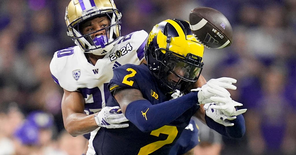 CFP national championship game between Michigan, Washington a ...