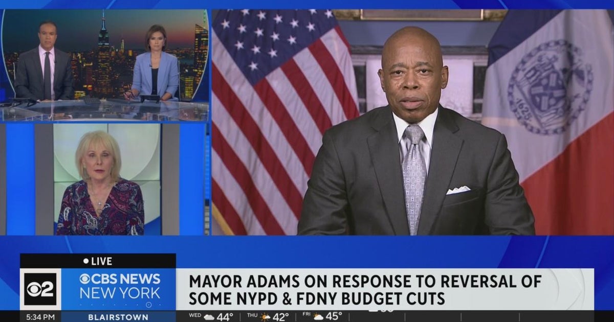 CBS New York speaks live to Mayor Eric Adams - CBS New York