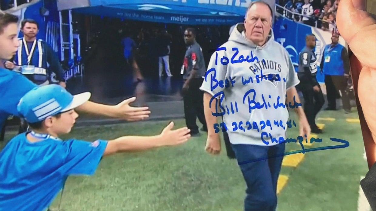 Belichick signed photo of infamous meme, met with young fans he snubbed ...