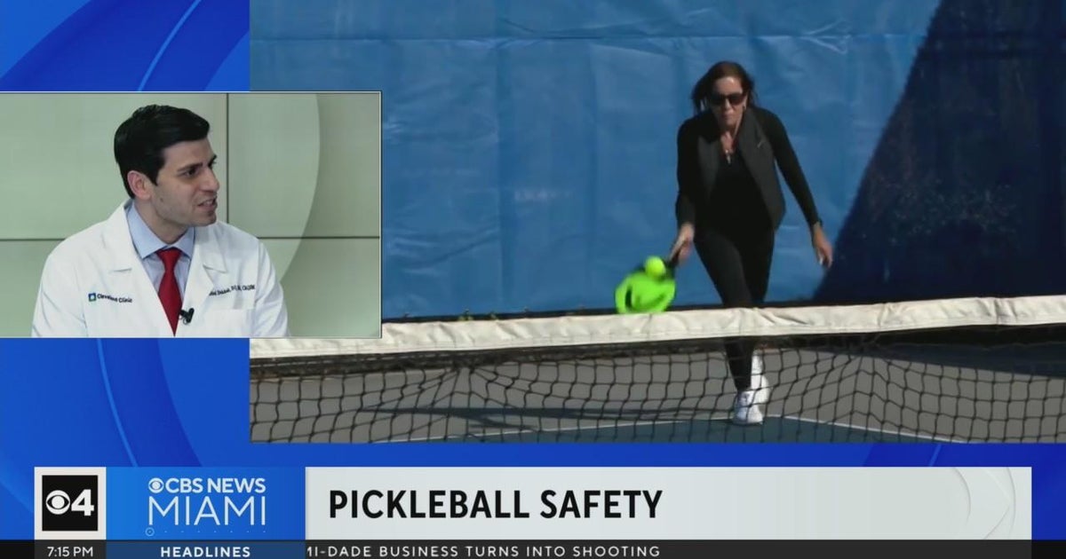 Pickleball safety stressed - CBS Miami