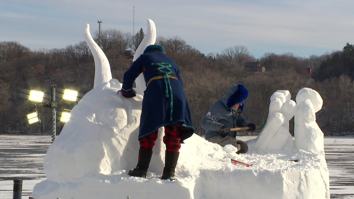 Sculptors from around the world compete in World Snow Sculpting ...