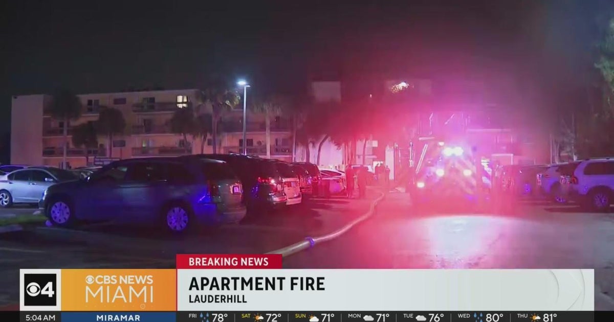 Lauderhill apartment fire - CBS Miami