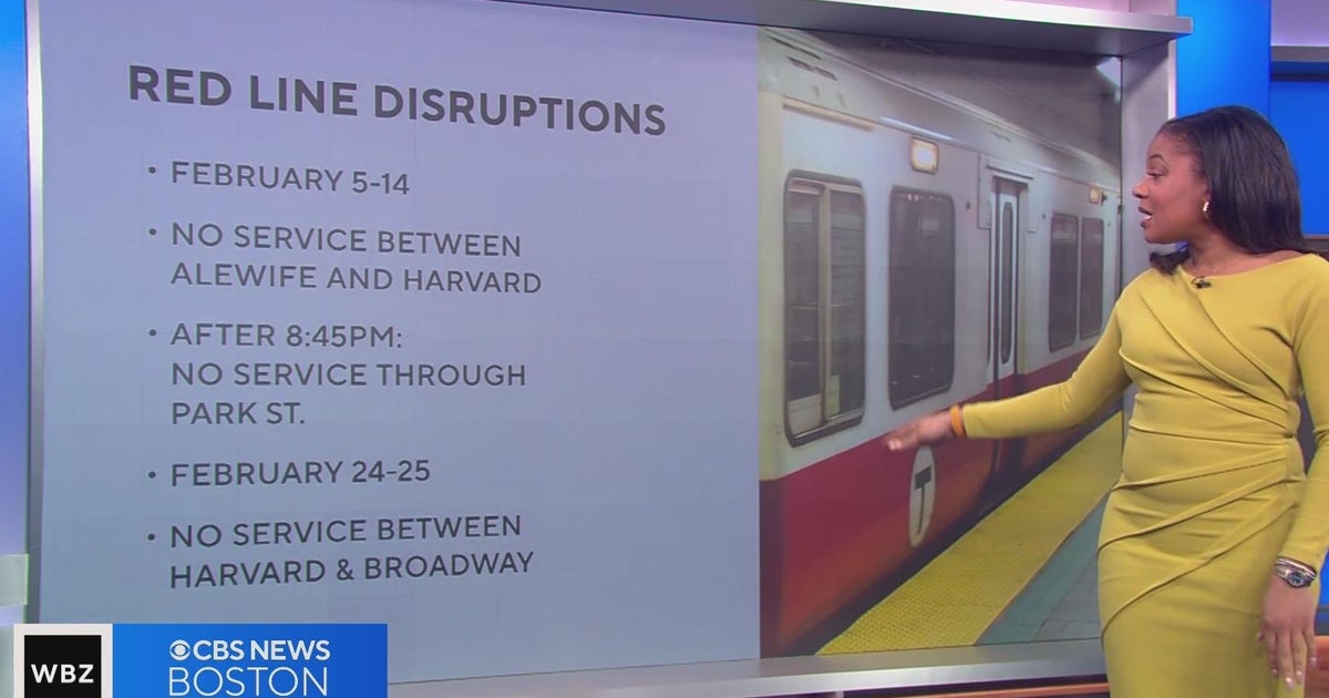 MBTA, Commuter Rail service disruptions planned in February - CBS Boston
