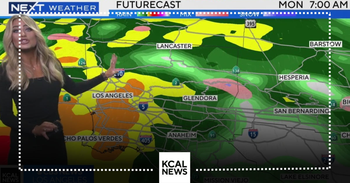 Heaviest Rain Of The Weekend Expected Overnight Storm Watch Cbs Los