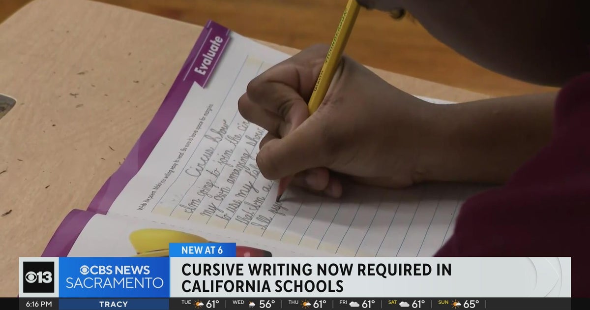 Cursvie writing now required in California schools - CBS Sacramento