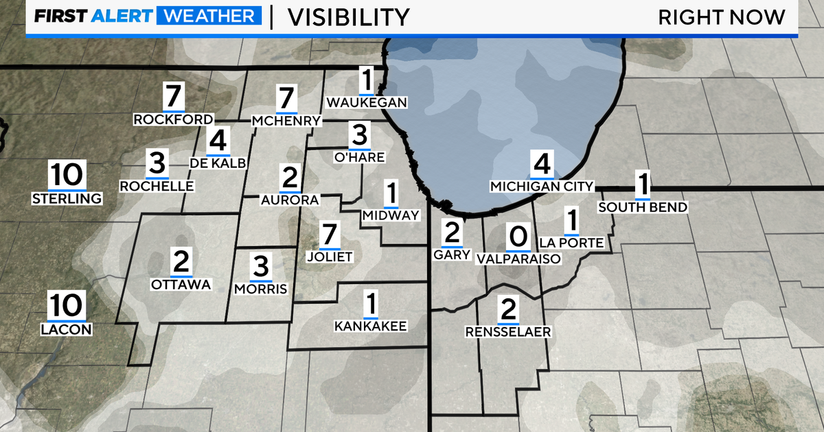 Dense Fog Advisory through Wednesday morning - CBS Chicago