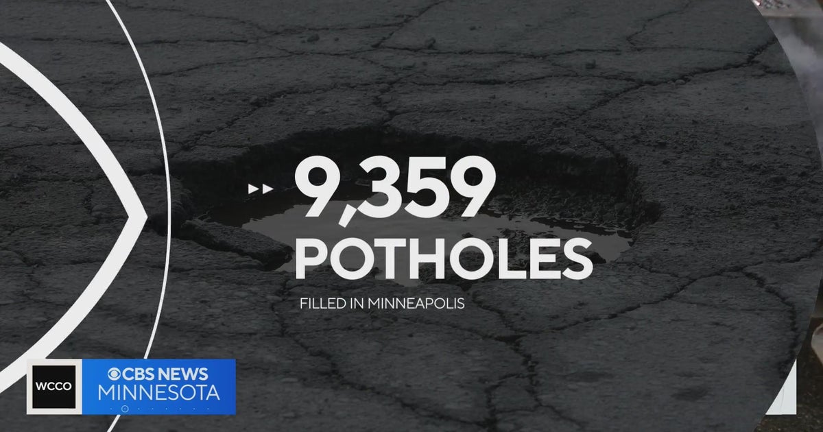 Minneapolis filled record number of potholes - CBS Minnesota