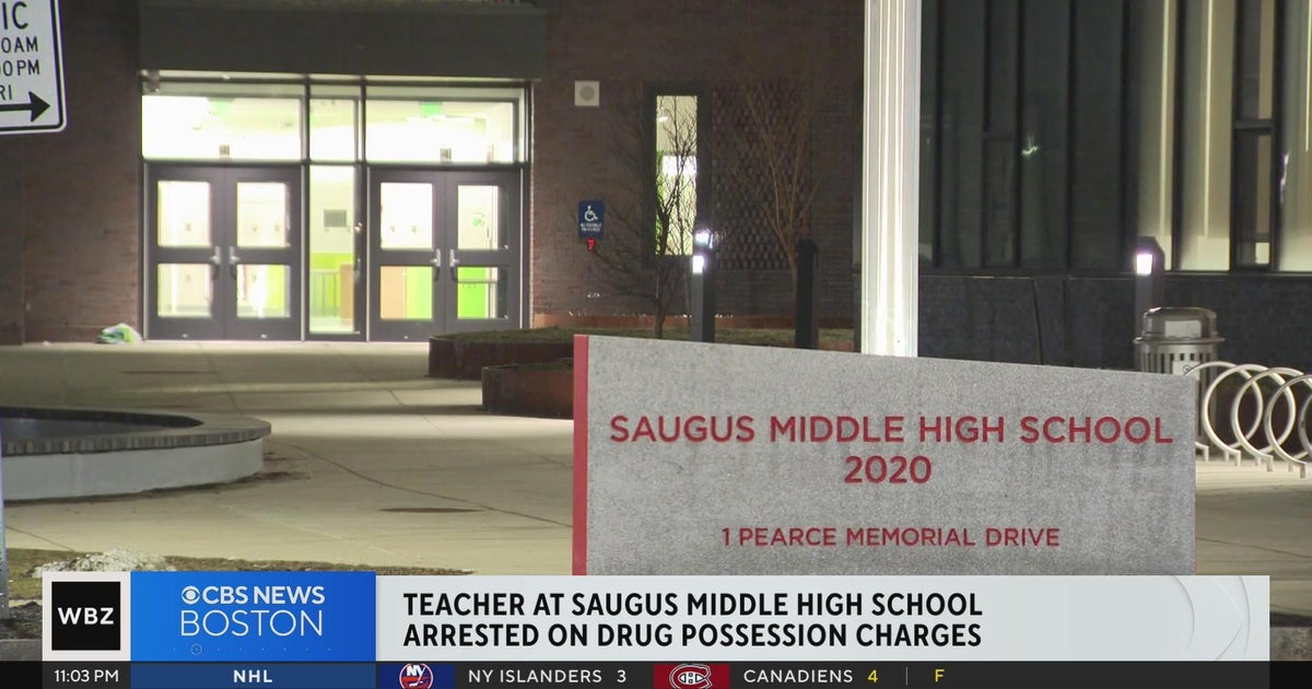 Teacher at Saugus Middle High School arrested on drug charges - CBS Boston