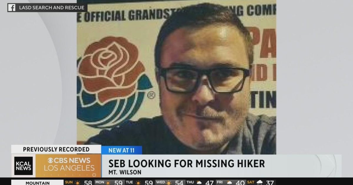 Search for at-risk hiker Zachary Crehan continues in Mt. Wilson - CBS ...