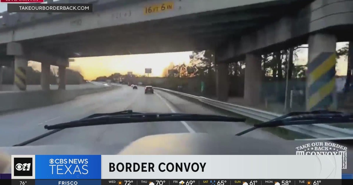 Convoy heads to the Texas border - CBS Texas