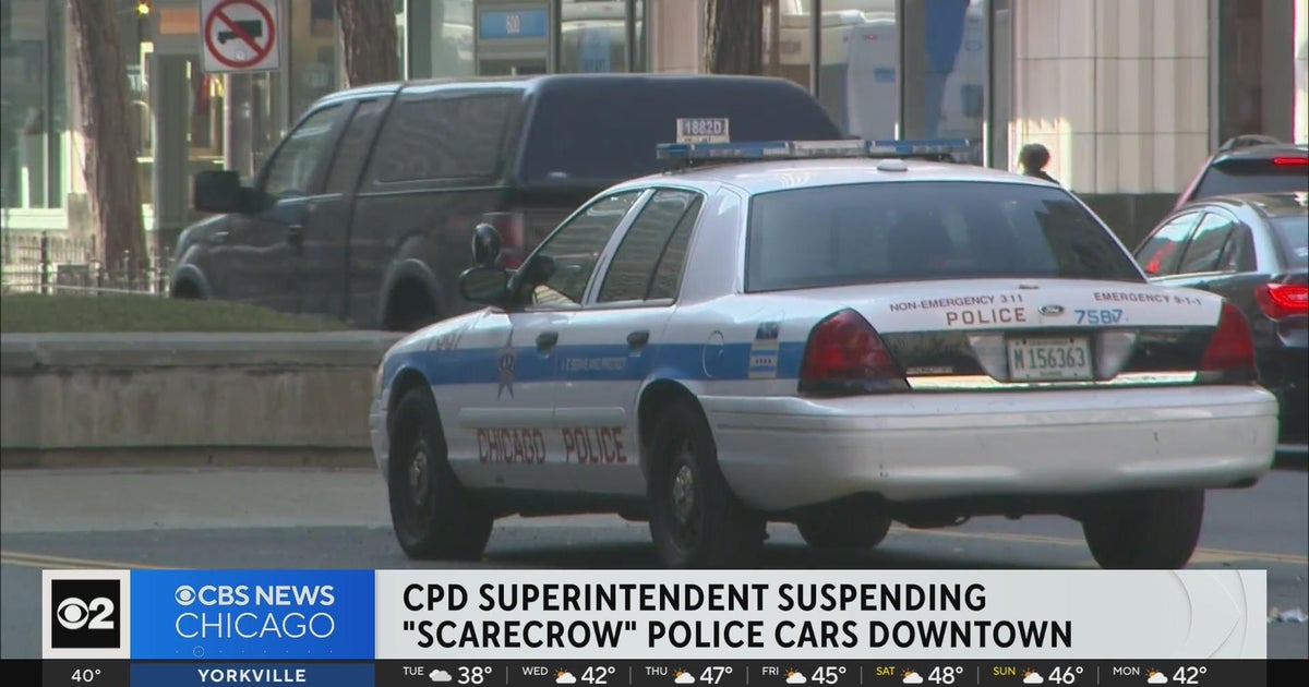 CPD superintendent ending "scarecrow" police car tactic downtown - CBS ...