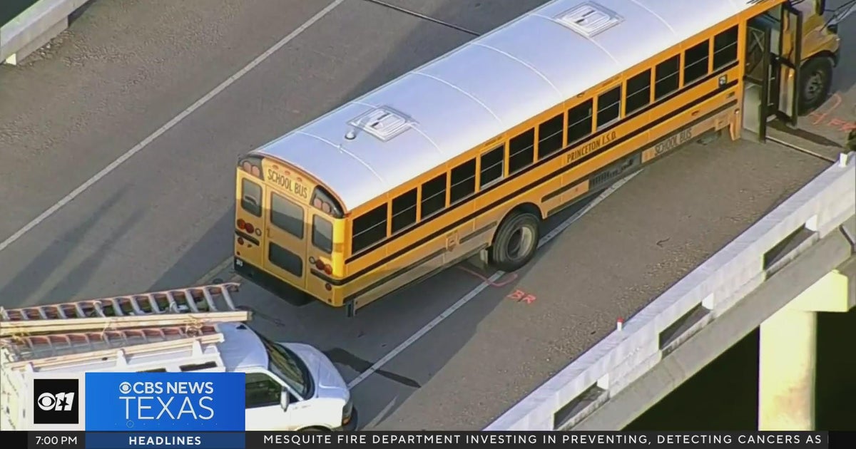 Deadly crash in Lucas involves school bus - CBS Texas