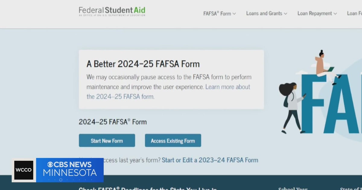 FAFSA delays stressing out students, parents - CBS Minnesota