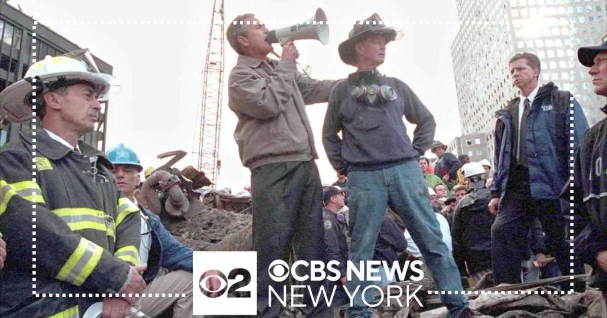 Bob Beckwith, retired firefighter in iconic photo with Bush on 9/11, dies at 91 - CBS New York