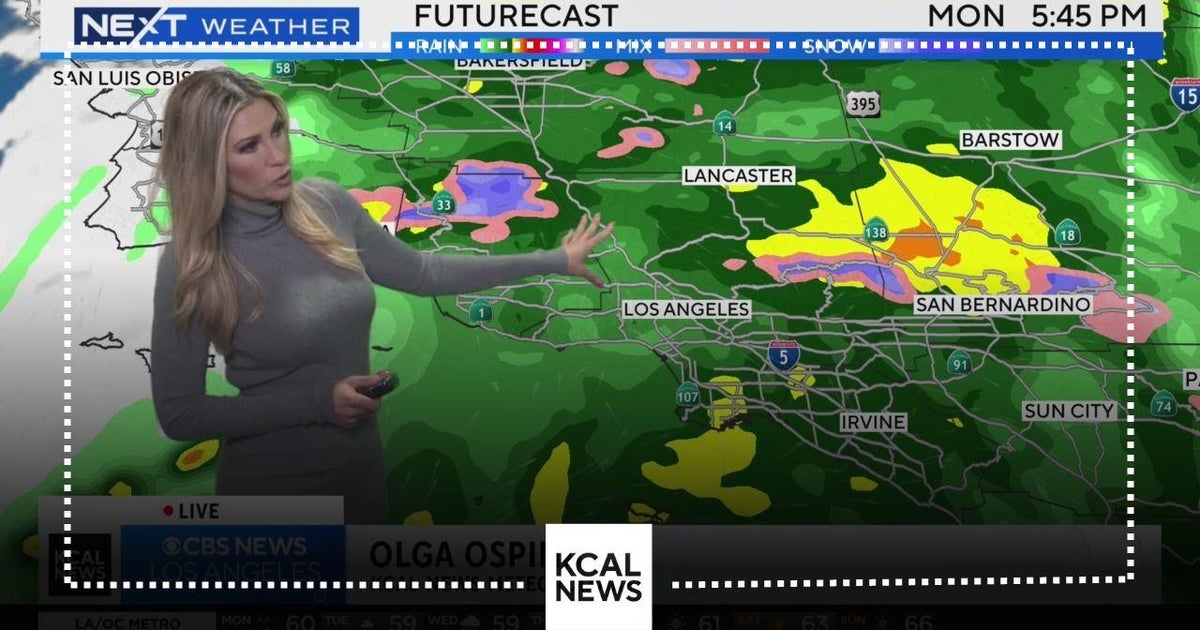Tracking the storm's path tonight - CBS Los Angeles