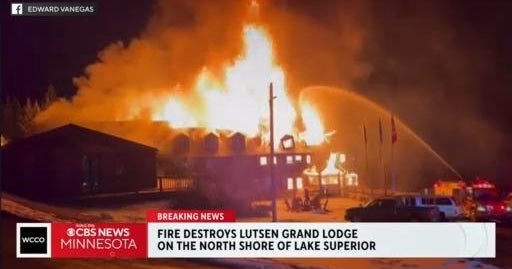 Lutsen Resort's Grand Lodge destroyed by fire - CBS Minnesota