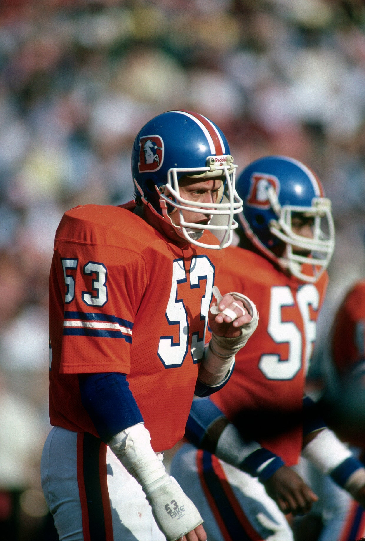 Randy Gradishar, leader of the Denver Broncos famed "Orange Crush ...
