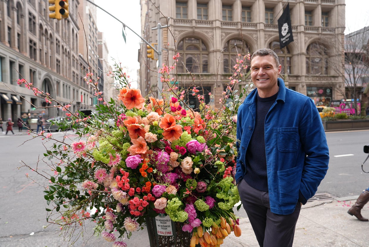From trash to treasure: Florist uses garbage cans to showcase flower ...