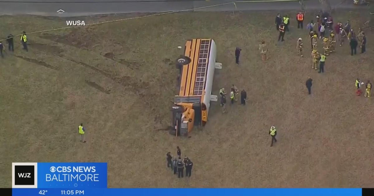 Student describes "surreal" rollover school bus crash in Howard County ...