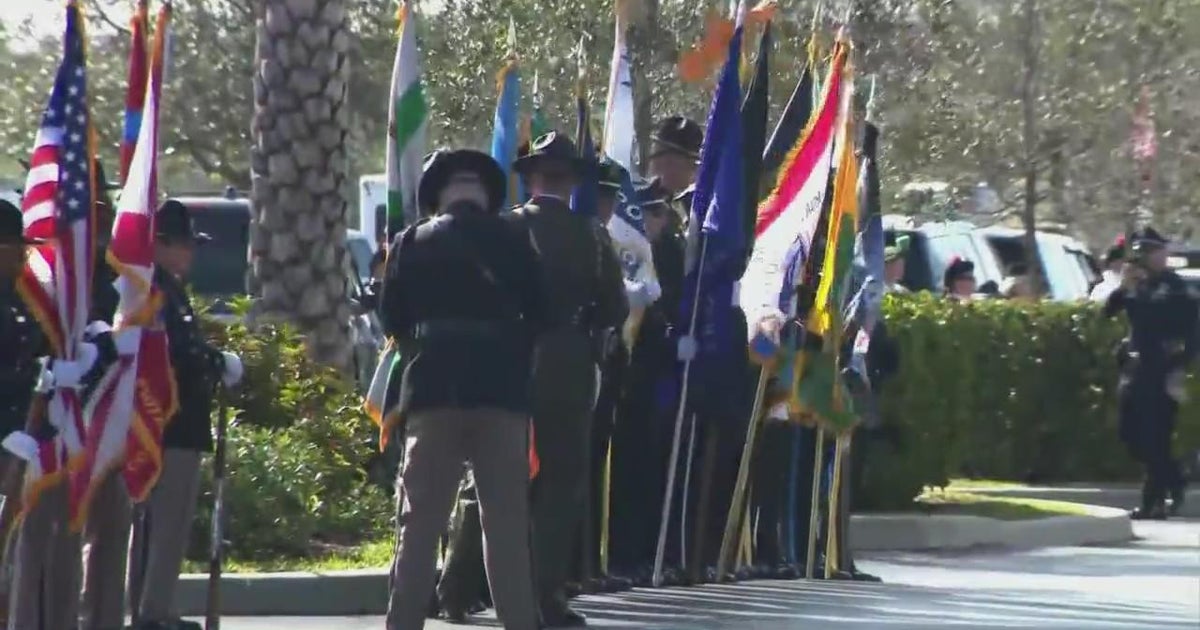 Funeral services held for fallen FHP trooper - CBS Miami