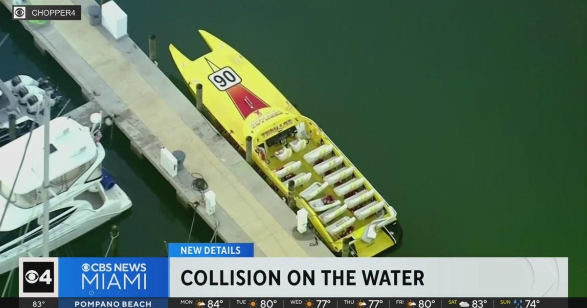 Over a dozen people injured after 2 boats collide near PortMiami - CBS ...
