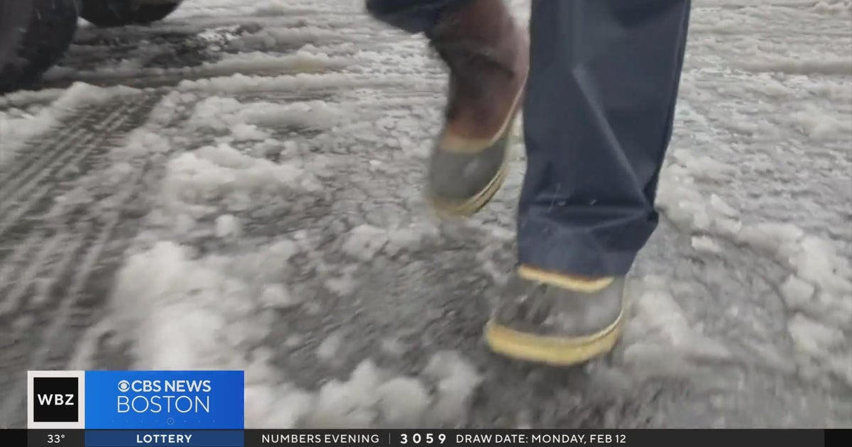 Heavy, wet snowfall leaves Foxboro residents struggling to move slush ...