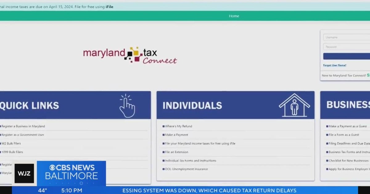 Maryland Comptroller Says Tax Processing System Was Down Which Caused