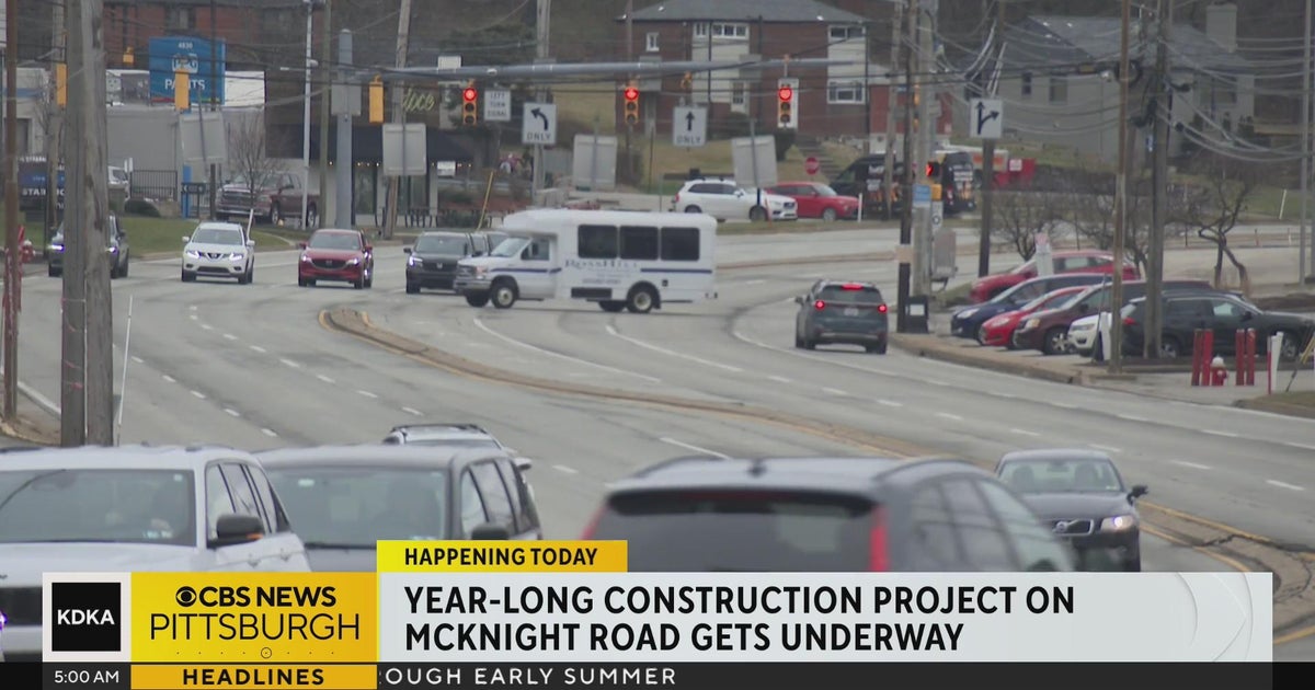 Twice-delayed McKnight Road project getting underway today - CBS Pittsburgh