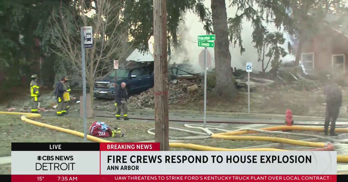 Fire officials investigating Ann Arbor house explosion - CBS Detroit