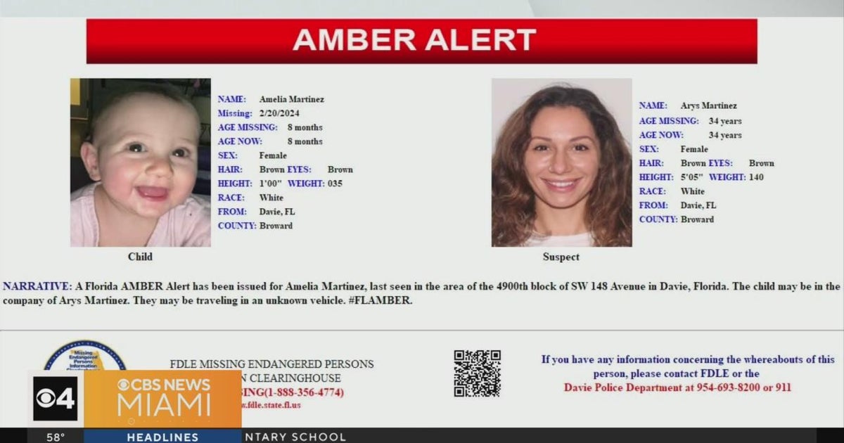 AMBER Alert issued out of Davie - CBS Miami