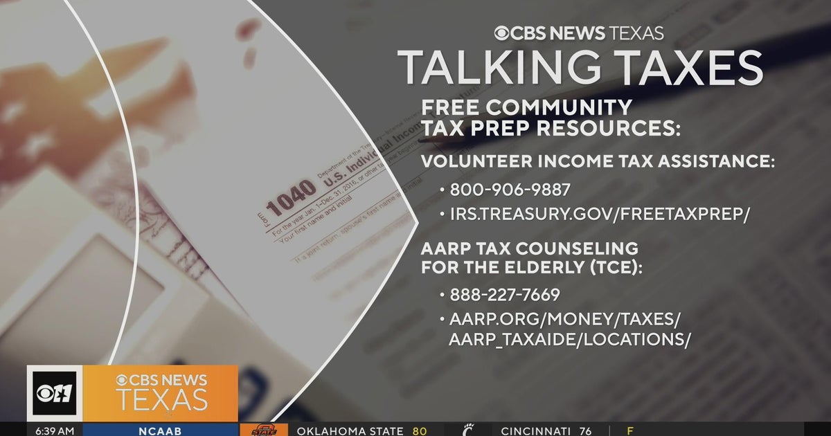 Talking Taxes: Deadlines, bills and refunds - CBS Texas