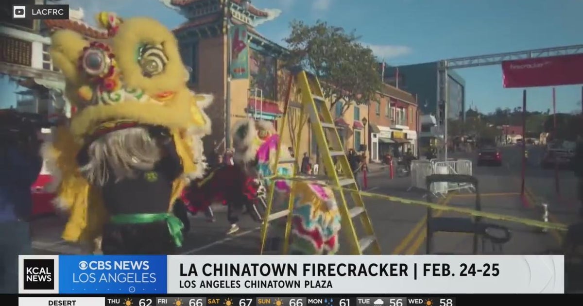 LA Chinatown Firecracker | Shameless Weekend Weather Plug - CBS Los Angeles