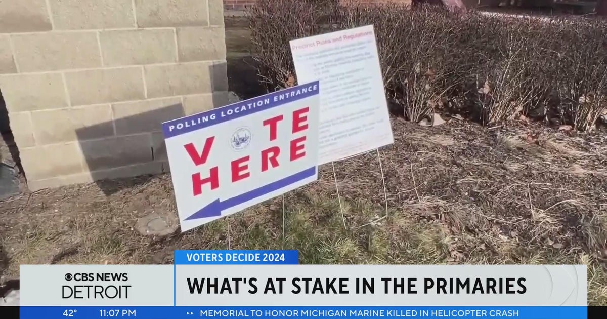 What's at stake for the Michigan primary election? What to know - CBS ...