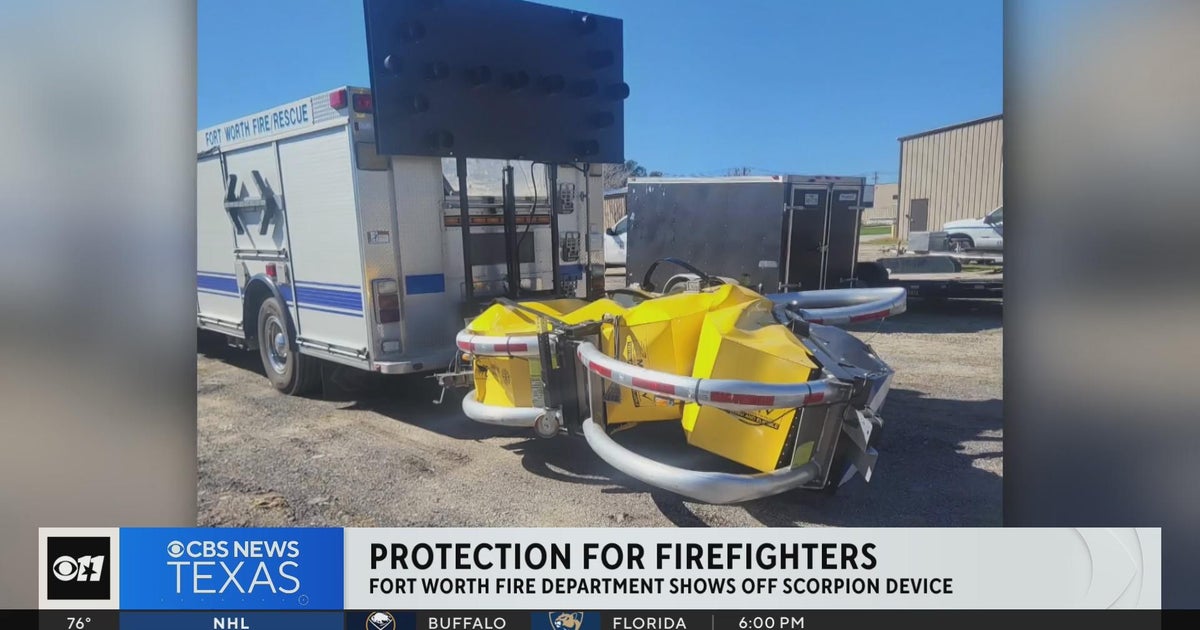 Fort Worth firefighters saved by specially designed blocker truck - CBS ...