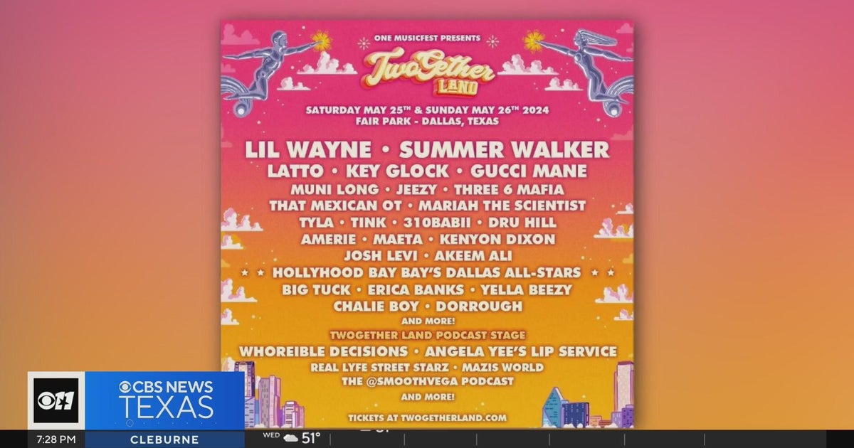 TwoGether Land Festival comes to Dallas in May - CBS Texas