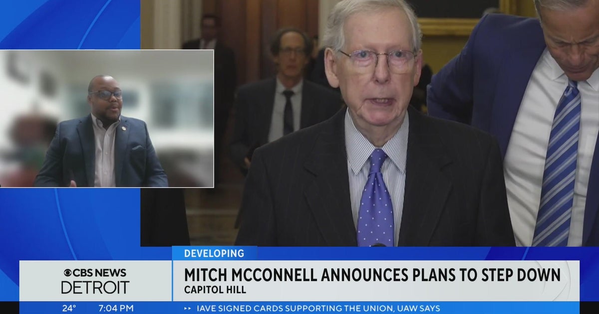 Senate Minority Leader Mitch McConnell announces he is stepping down ...