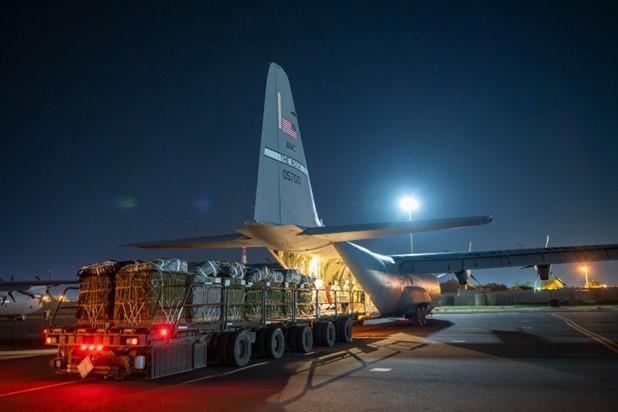 U.S. military aircraft airdrop thousands of meals into Gaza in ...