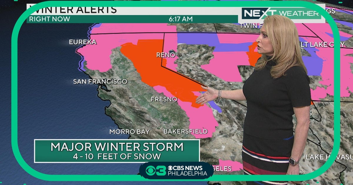 NEXT Weather: Monster California storm heading our way? - CBS Philadelphia