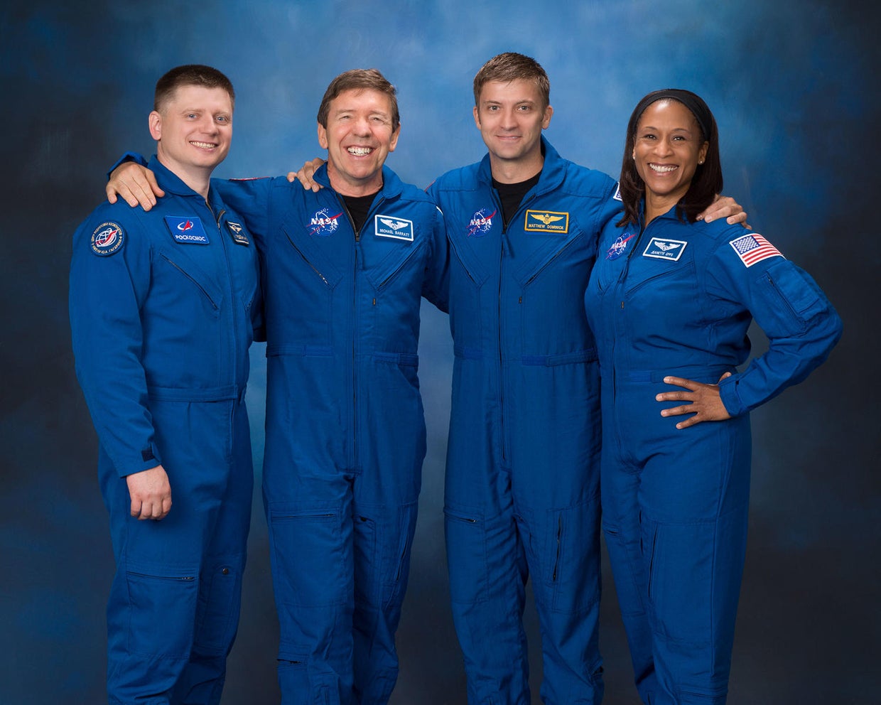 Three-man, one-woman crew ready for weather-delayed launch to space ...